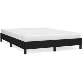 vidaXL Bettgestell ohne Matratze Schwarz 140x190 cm Stoff Vidaxl
