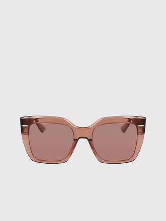 Calvin Klein Rechteckige Sonnenbrille Ck23508s - Brown Havana - Damen - OS