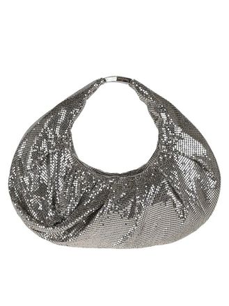 Benedetta Bruzziches Hobo Bags - Metal Mesh Shoulder Bag - Gr. unisize - in Grau - f&uuml;r Damen