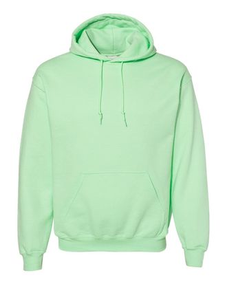 Gildan Rippstrick-Sweatshirt f&uuml;r Herren mit Kapuze und Beuteltasche, mintgr&uuml;n