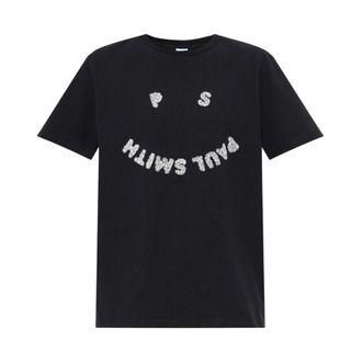Paul Smith Logo T-Shirt - - Tops - Damen - Schwarzk - XL