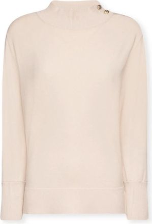 Elena Miro Femme, Pulls, Beige, Taille: 40 FR Pull avec boutons