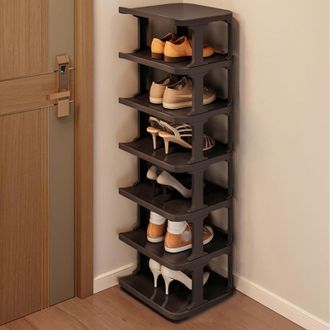 Generic Schuhregal aus PP-Kunststoff, Platzsparendes DIY-Schuhablage mit Mehreren Ebenen, Freistehender Schuhst&auml;nder for Eingangsbereich, Wohnzimmer, Schlafzi