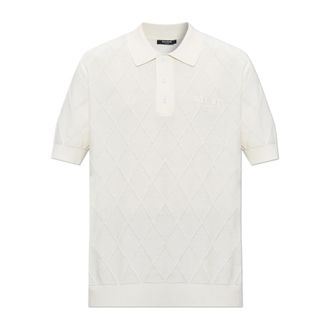Balmain Besticktes Vintage Polo - - Tops - Herren - Beige - XL