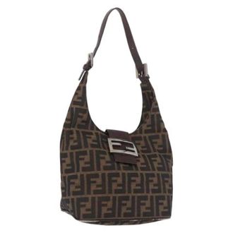 Fendi Pre-owned Zucca Canvas Schultertasche - - Pre-owned - Damen - Braun - ONE SIZE