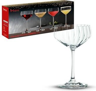 Spiegelau & Nachtmann, LifeStyle 4450178 Lot de 4 bols à cocktail en verre à coupe à champagne en cristal 310 ml