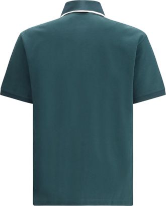 Gucci Logo-Embroidered Cotton Polo - Green