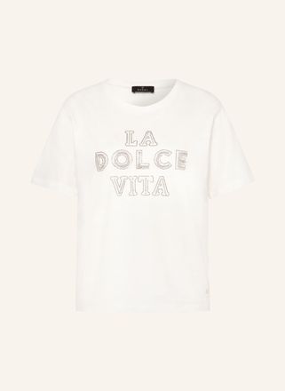 Monari Monari T-Shirt Mit Schmucksteinen weiss