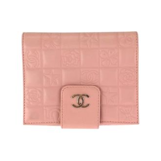 Chanel Pre-owned Vintage Icon Lambskin Compact Wallet - Femme - Pre-owned - Rose - Taille: ONE Size