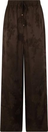 Ganni Femme, Pantalons, Brun, Taille: 40 FR Pantalon en satin marron