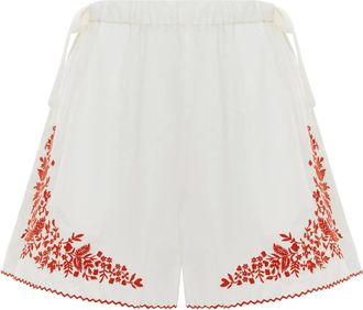 Alemais Short Hearts Brod&eacute; Popeline de Coton Bio Al&eacute;mais