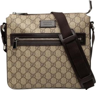 Gucci unisex, Pre-owned, Beige, Taille: ONE Size Sac bandouli&egrave;re vintage en toile Pre-owned