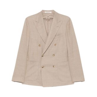 Tagliatore Zweireihiger Blazer - - Jackets - Herren - Beige - M