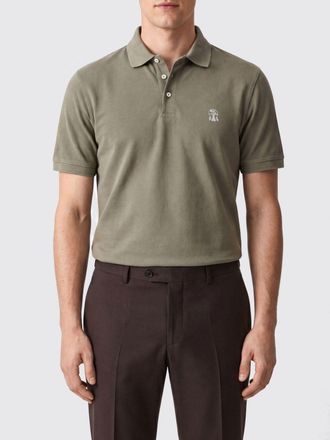 Brunello Cucinelli Polo Herren Farbe Kaki