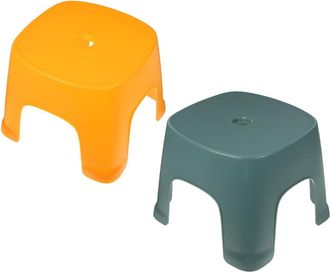 BESPORTBLE SHINEOFI 2 St&uuml;ck Kunststoff Fu&szlig;hocker Kinderhocker Rutschfester Tritthocker f&uuml;r Badezimmer und Toilette Kompakt Sicher und Belastbar Kleiner Hocker f&uuml;