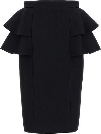 Valentino Garavani Jupe Midi - Noir