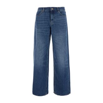 Tory Burch Straight Wide-Leg Jean - - Jeans - Damen - Blau - W26