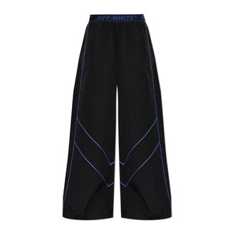 Off-white Nylon Straight-Leg Pants - - Trousers - Damen - Schwarzk - M