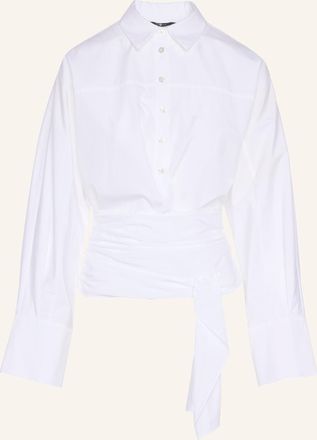 7 For All Mankind Woven Waist Tie Shirt weiss