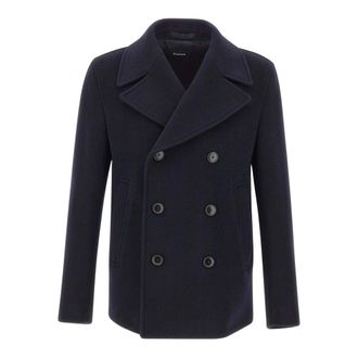 HUGO BOSS Manteau Hyde Double-Boutonnage - Homme - Manteaux - Bleu - Taille: XS