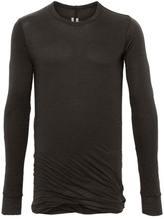 Rick Owens t-shirt Double à manches longues - Marron