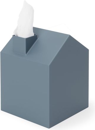 Umbra Kosmetikt&uuml;cherbox - Moderner und Dekorativer Taschentuchspender f&uuml;r Badezimmer, B&uuml;ro, Schlafzimmer und Mehr, Schieferblau, 13x17x13 cm