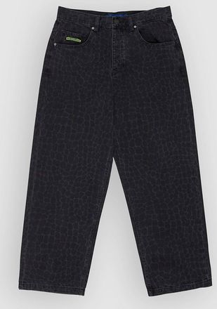 DC Baggy Denim Snake Jeans laser scales snake