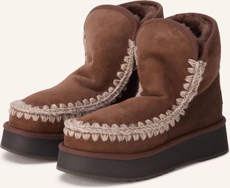 Mou Mou Plateau-Boots braun