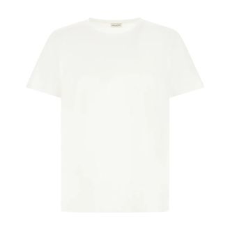 Saint Laurent Cassandre T-Shirt - - Tops - Herren - Wei&szlig; - 2XL