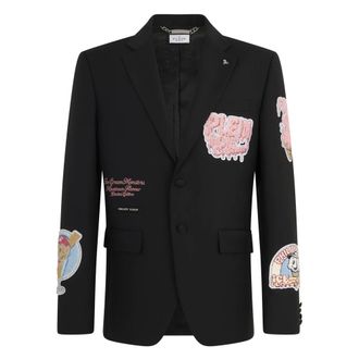 Philipp Plein Herren, Jacken, Schwarzk, LGr&ouml;&szlig;e