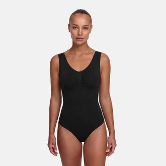 creamy fabrics Tank Bodysuit Sculpting Shapewear mit Slip