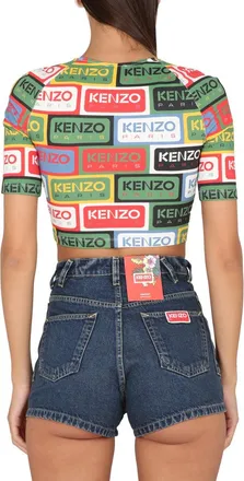 Kenzo Logo-Embroidered Top - Multicolor