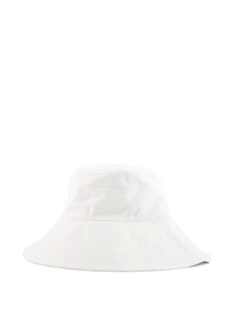 Sensi Studio chapeau en lin à bande ajustable - Blanc