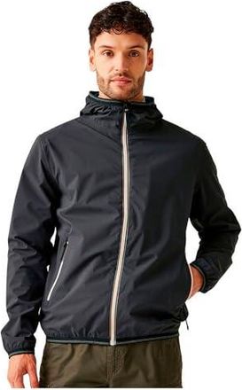 Regatta Rehan Veste imperm&eacute;able et respirante &agrave; fermeture &eacute;clair int&eacute;grale pour homme, cendre, L