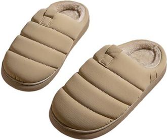 Generic Chaussons Femme Chauds Flocons, Pantoufles Douces &agrave; Semelle &Eacute;paisse Anti-D&eacute;rapante, M&eacute;moire de Mousse pour Int&eacute;rieur et Ext&eacute;rieur,Vert,37 EU