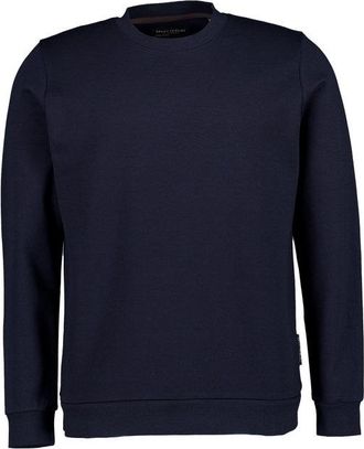 Marc O'Polo Herren Sweatshirt blau Baumwolle unifarben