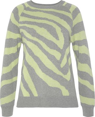 Lascana Damen Strickpullover mit rundem Ausschnitt, Langen Raglan&auml;rmeln, Abschl&uuml;sse aus weichem Rippstrick, Schlitze seitlich am Saum, Pflegeleichte Qualit&auml;t,