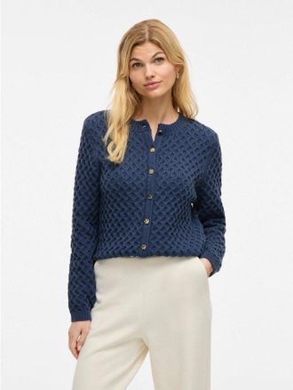 Vila Strickjacke VIKALI L/S O-NECK KNIT BUTTON CARDIGAN