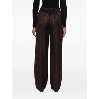 Lardini Viscose Trousers - Brown