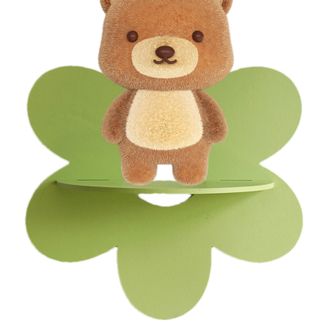 Generico Wanddeko aus Holz - schwimmend in G&auml;nsebl&uuml;mchen-Form, Boho-Wanddekoration, platzsparender Organizer f&uuml;r wesentliche Elemente des Badezimmers