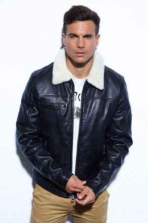 Daytona Blouson Nentley fake fur lamb paolo black