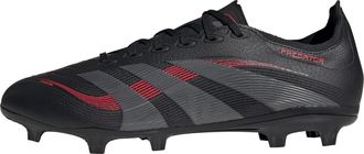 adidas Unisex Predator League Firm Ground/Multi Ground Football Boots, Core Black/Grey Four/Lucid Red, 44 2/3 EU