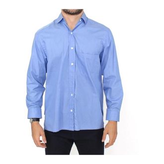 Ermanno Scervino Homme, Chemises, Bleu, Taille: S Chemise Bleue en Coton