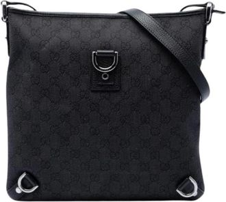 Gucci Sac bandouli&egrave;re en jean Pre-owned - Femme - Pre-owned - Noir - Taille: ONE Size