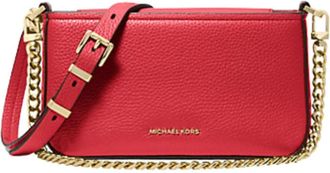 Michael Kors Femme, Sacs, Rouge, Taille: ONE Size Bryant Small Pebbled Leather Convertible Pochette