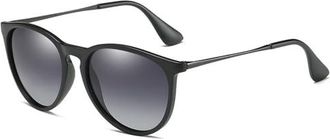 Generic Lunettes De Soleil Simples &Agrave; Monture Ronde For Hommes Et Femmes, Lunettes De Soleil De Vacances Quotidiennes(Gray)