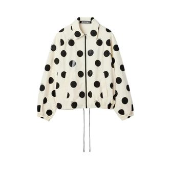 Jacquemus Veste zipp&eacute;e &agrave; manches raglan - Homme - Vestes - Blanc - Taille: L