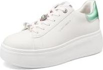Queen Helena Baskets Platform Baskets avec strass pour femme X32-9, X34 13 Vert, 40 EU