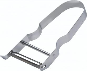 KitchenCraft Y-f&ouml;rmiger Schnellsch&auml;ler, Rostfreier Stahl, Wei&szlig;/Silber, 11.5 x 7 x 1.5 cm, 1 Einheiten