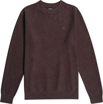 G-Star Homme, Pulls, Brun, Taille: XL Washed Knit Pullover